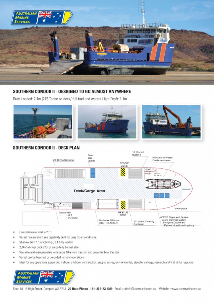 Southern Condor II | AUSTRALIAN MARINE SERVICES | DAMPIER, WESTERN ...
